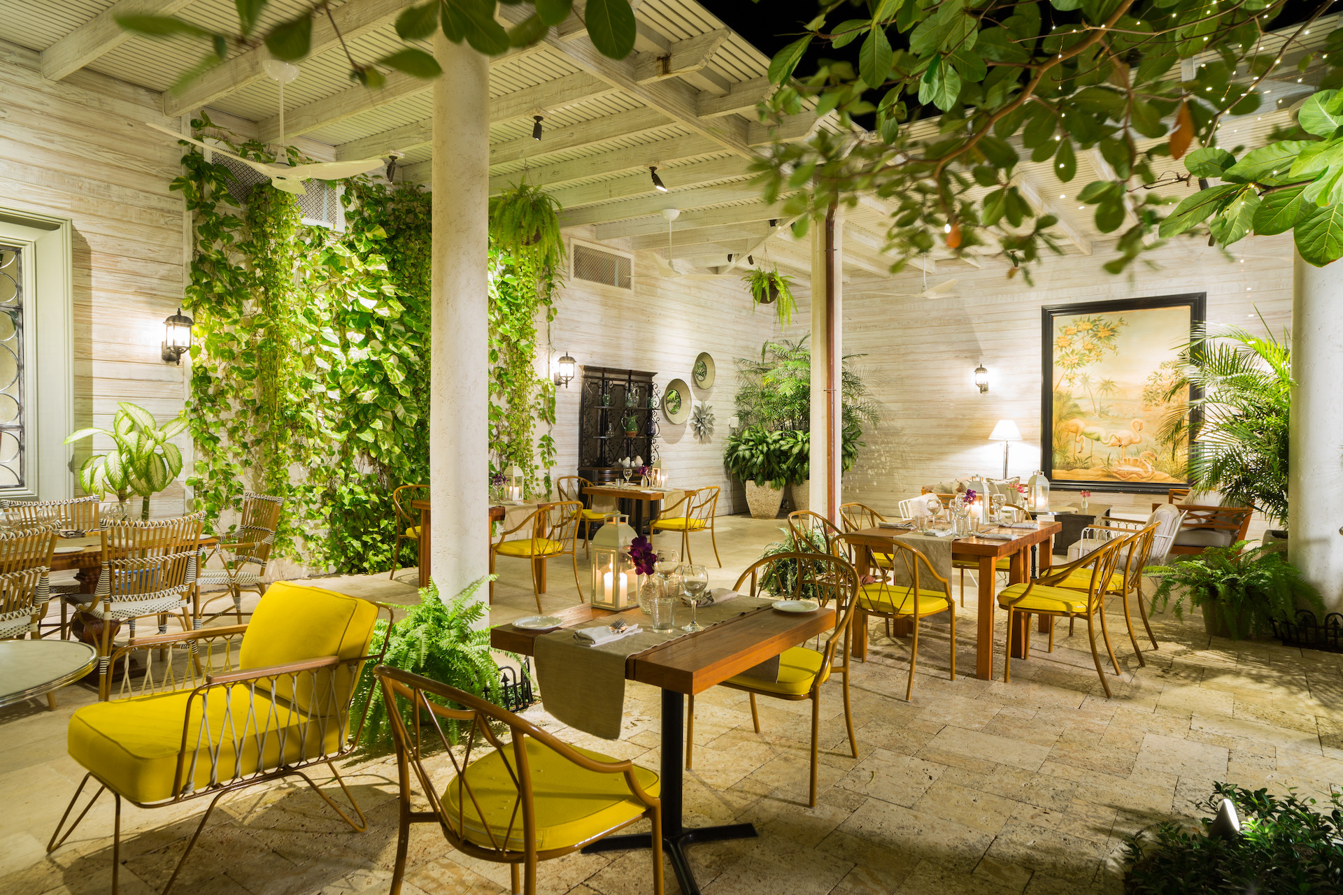 Almond Tree Restaurant | Garden Dining | The Shore Club